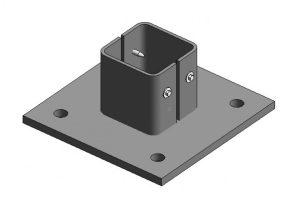 Square Baseplate | SHS Support & Steel Footing Plates